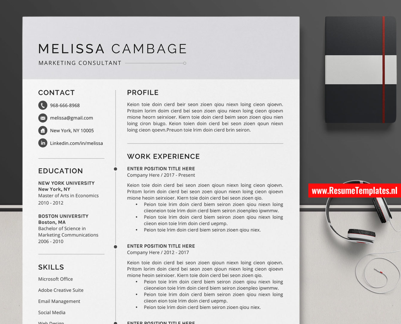 ResumeTemplates.nl – Professional and Modern Resume Templates for ...