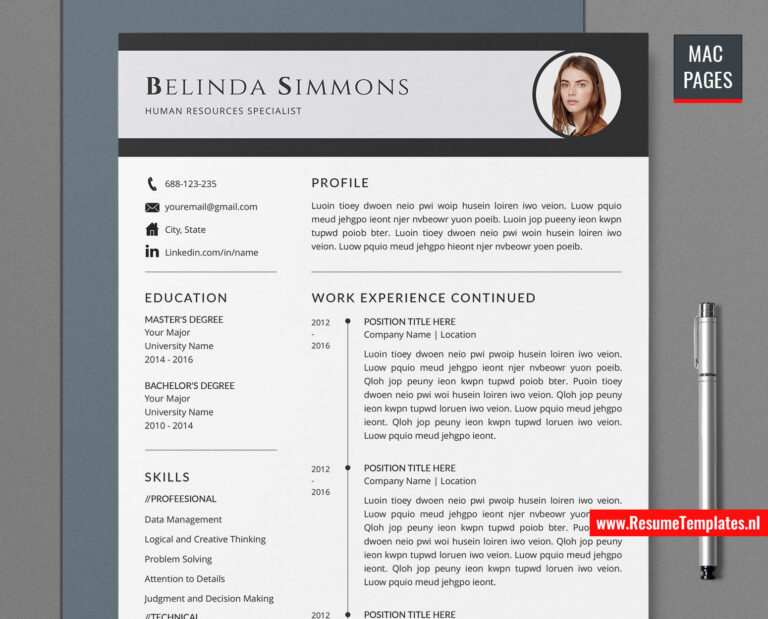 ResumeTemplates.nl – Professional and Modern Resume Templates for ...