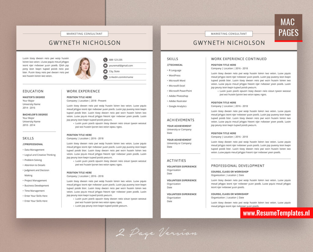 Create a Winning First Impression with Our Modern and Innovative Resume ...