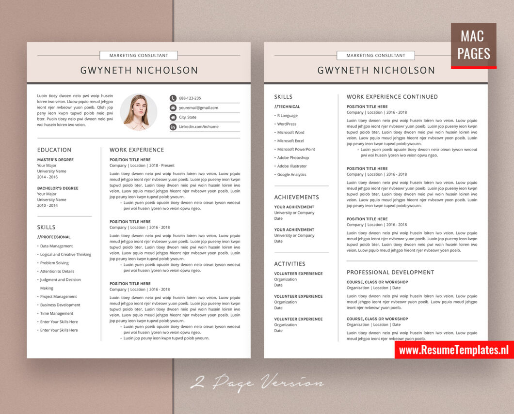 Create a Winning First Impression with Our Modern and Innovative Resume ...