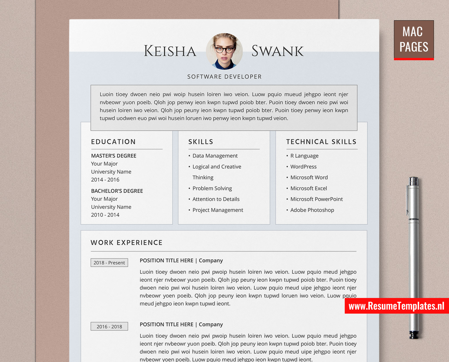 Free Resume Templates For Apple Estdas