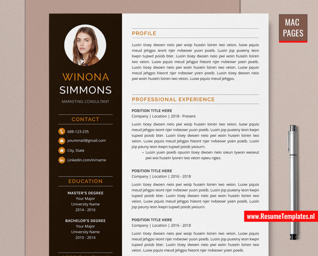 ResumeTemplates.nl – Professional and Modern Resume Templates for ...
