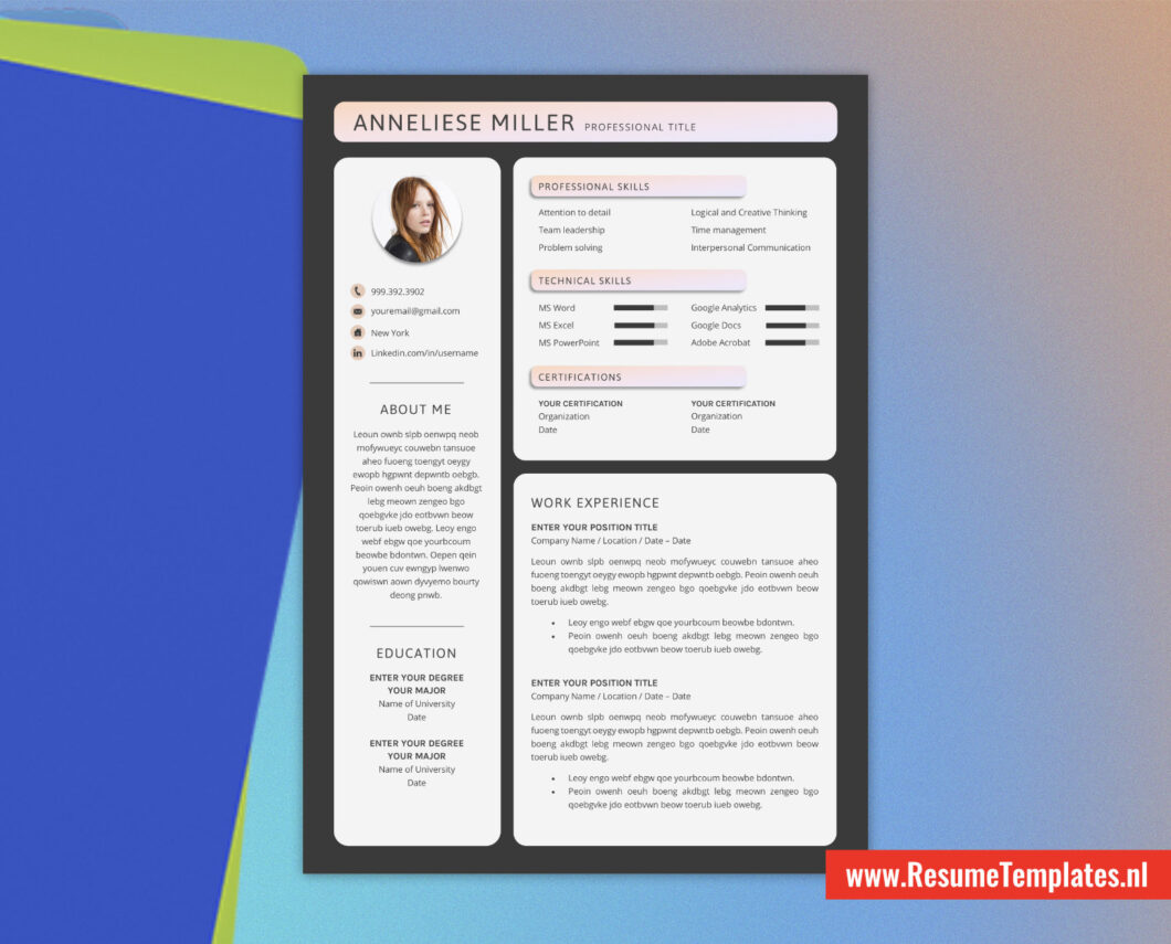 9 Unique and Modern Resume Templates: Make Your Resume Stand Out ...
