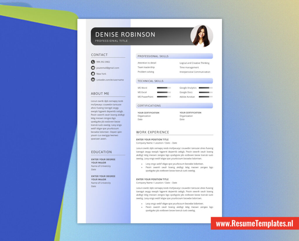 9 Unique and Modern Resume Templates: Make Your Resume Stand Out ...