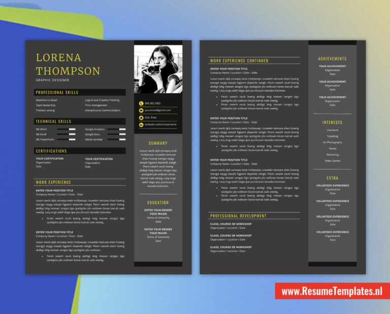 9 Unique and Modern Resume Templates: Make Your Resume Stand Out ...