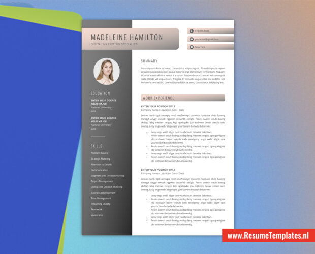 9 Unique and Modern Resume Templates: Make Your Resume Stand Out ...