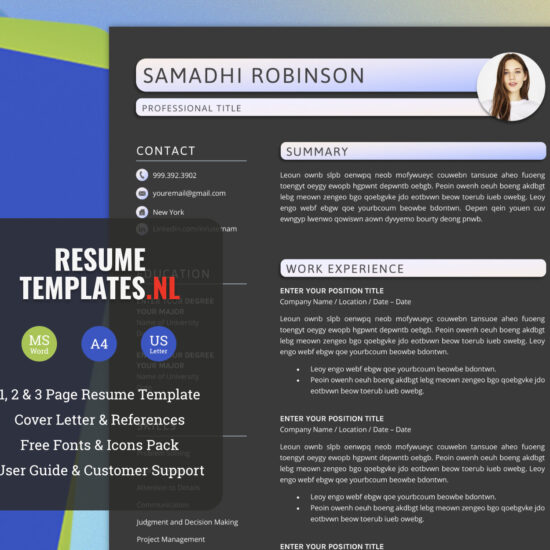 ResumeTemplates.nl – Professional and Modern Resume Templates for ...